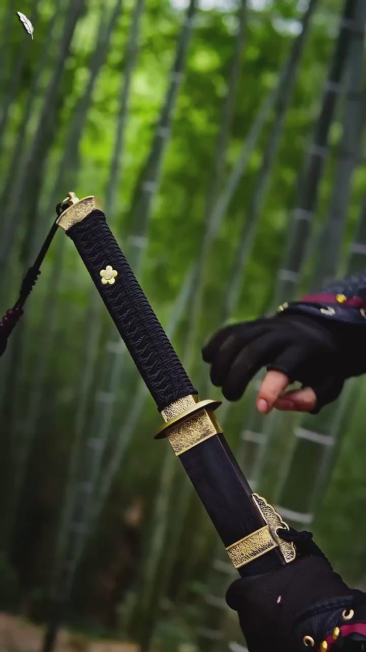 Copper Tang Sword [Black](SHARP) – samuraiswordman