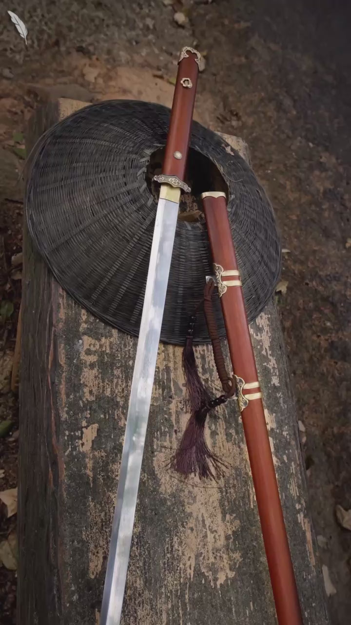 Copper-clad Simple Tang Sword – samuraiswordman